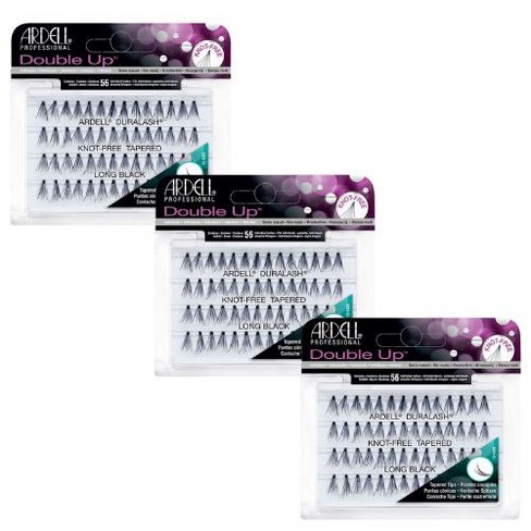 Ardell Knot-free Tapered Double Up Lashes - Long Black - 66504 (3-pack ...