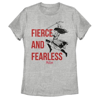 Women's Mulan Fierce & Fearless T-shirt : Target