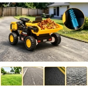 Garvee 12V Electric Ride-On Dump Truck for Kids - Remote Control, Dump ...
