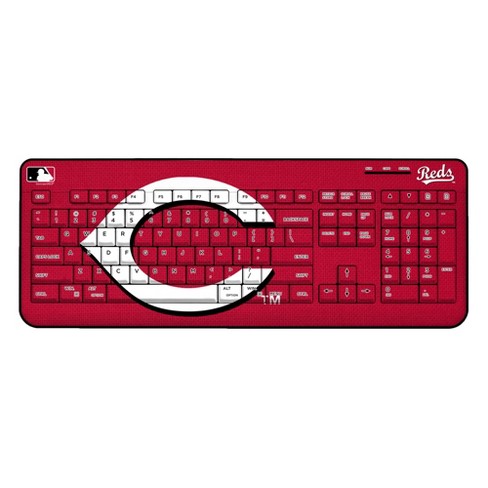 Keyscaper Cincinnati Reds Solid Wireless Usb Keyboard : Target