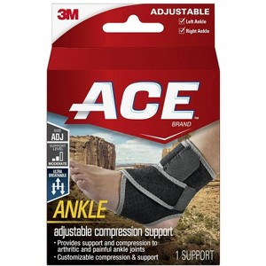 3M ACE Neoprene Ankle Support One Size Compression Brace for Ankle ...