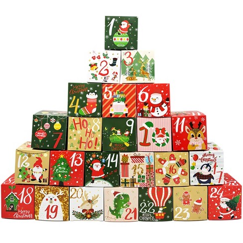 Wrapables Christmas Advent Calendar Countdown Gift Boxes : Target