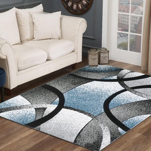 Luxe Weavers Geometric Patterned Blue 5x7 Area Rug : Target