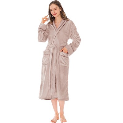 Pavilia Womens Housecoat Zip Robe, Fleece Zipped Up Front Bathrobe ...