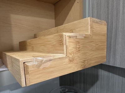 Bamboo Expandable Spice Rack Brown - Brightroom™: Freestanding Spice ...