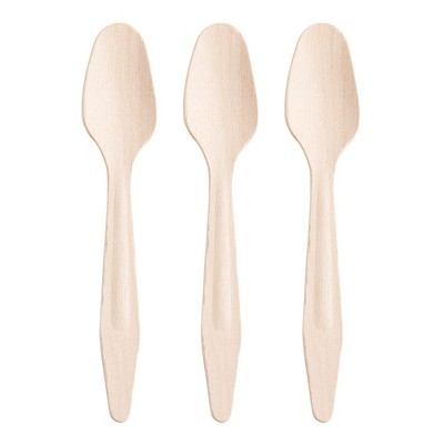 Smarty Had A Party Natural Birch Eco Friendly Disposable Dinner Spoons ...