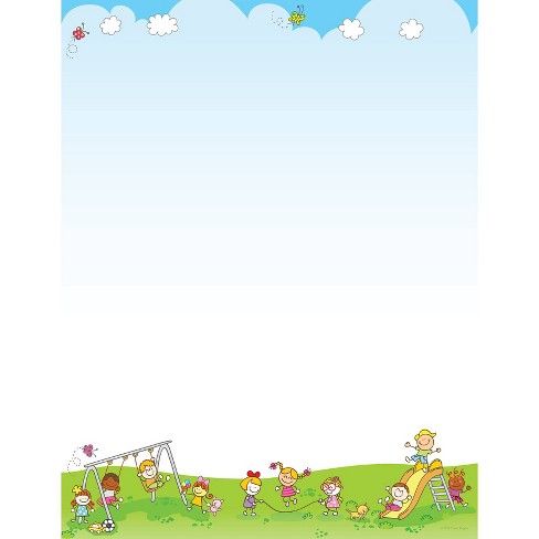 80ct Let's Play Letterhead Blue: Great Papers! Stationery For Kids ...