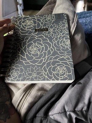 100 Sheet College Ruled Evolve Journal 6"x8" Spiral Soft Cover Navy Succulents - Yoobi™ : Target