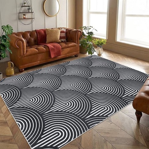 Area Rugs Modern Rug Contemporary Geometric Area Rug Soft Touch Indoor ...