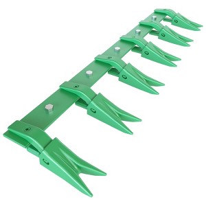 46" Bucket Tooth Bar – 6 Heavy Duty Teeth, Green, No Drilling Required ...