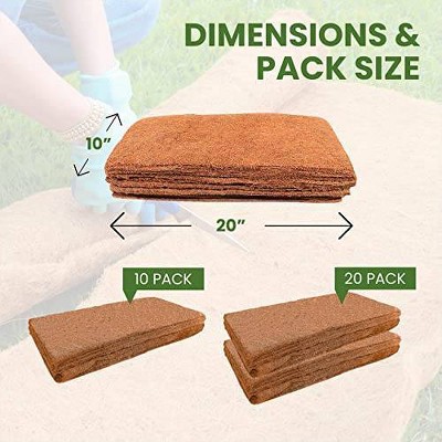 Envelor 20pk Coco Coir Grow Mats For Microgreens And Basket Liners : Target