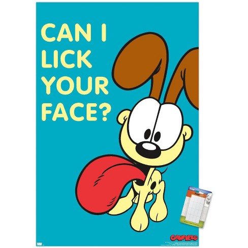 Trends International Garfield - Odie Face Lick Unframed Wall Poster ...