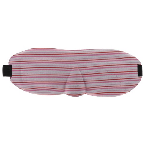 Soft Square Stripes 3d Sleep Mask Red 1 Pc : Target