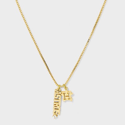 Bijoux Sport By Luv Aj Mlb Gold Plated Brass Spiral Coin Necklace ...