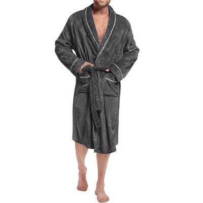 Pavilia Mens Robe, Soft Bathrobe For Men, Fleece Warm Long Plush ...