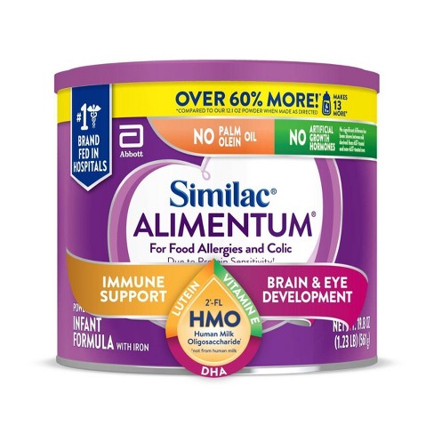 Similac Alimentum Non Gmo Hypoallergenic Powder Infant Formula - 19.8oz ...