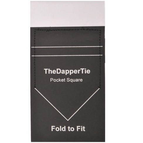 Men's Linen Flat Pre Folded Pocket Square - Thedappertie : Target