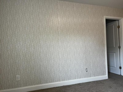 Tempaper Block Print Leaves White Clay Peel And Stick Wallpaper : Target