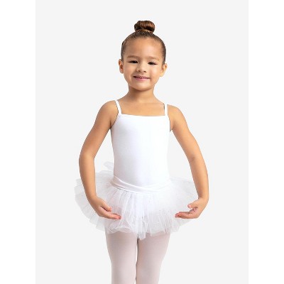 Capezio White Children's Collection Belted Camisole Tutu Dress - Girls ...