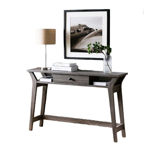 Fc Design 47.25"w Console Table With One Center Drawer And Two Side ...