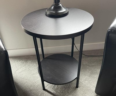 Wood And Metal Round End Table - Room Essentials™ : Target