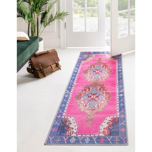 Unique Loom 2' 0 X 5' 3 Thomas Timeless Fuchsia Runner Rug : Target