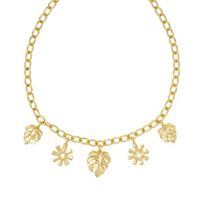 3 Row Chunky Chain Necklace - A New Day™ Gold : Target