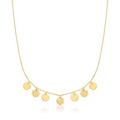 Pure Collection by Ross-Simons Italian 14kt Yellow Gold Disc Charm ...