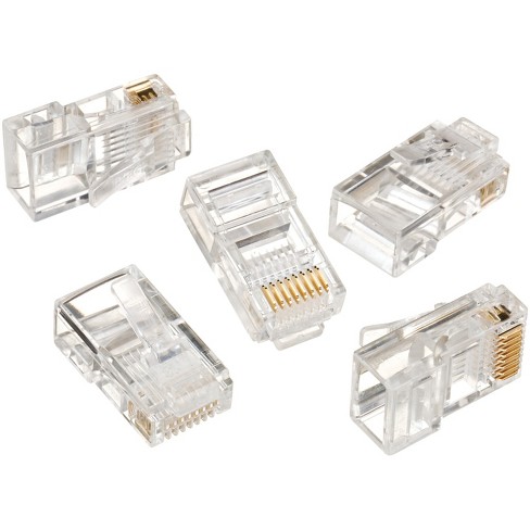Ideal® Cat-5e Rj45 8p8c Mod Plugs (100 Pack) In Clear : Target