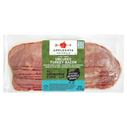 Applegate Natural Hickory Smoked Uncured Turkey Bacon - 8oz : Target