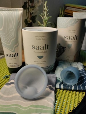 Saalt Reusable Menstrual Disc - Coastal Blue - Regular : Target