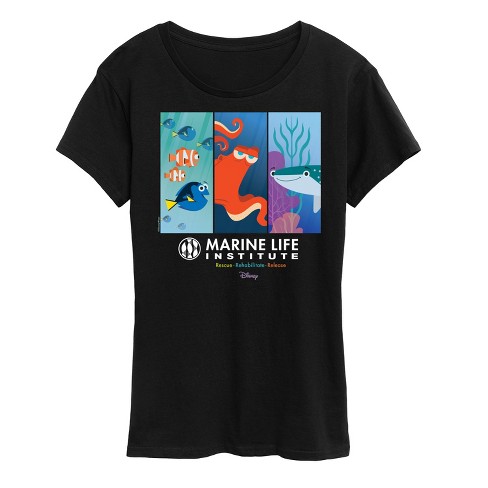 Women's - Disney - Marine Life Institute Short Sleeve Graphic T-shirt ...