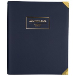 Cambridge 1" Professional Clear View 3 Ring Binder Black : Target