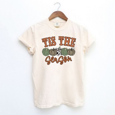 Simply Sage Market Women's Tis The Season Leopard Pumpkins Short Sleeve ...