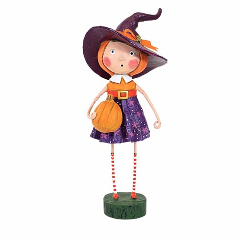 Lori Mitchell 8.0 Inch Charmed Halloween Witch Pumpkin Figurines : Target