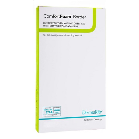Comfortfoam Border Adhesive Foam Dressing, 7 In X 7 In, 1 Count, 5 ...