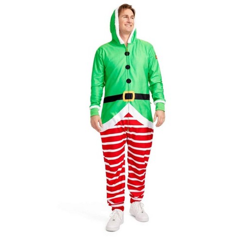 Tipsy Elves Elf Jumpsuit - Festive Green One-piece Christmas Elf ...
