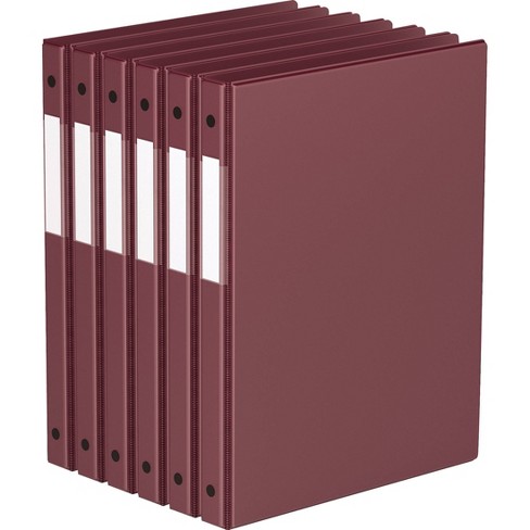 Davis Group 6pk 5/8" Premium Economy Round Ring Binders Burgundy ...