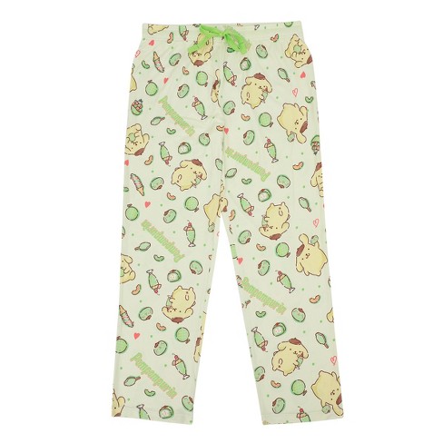 Pompompurin Light Green Adult Womens Sleep Pants- Small : Target