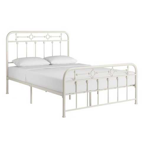 Full Wilson Metal Spindle Platform Bed White - Inspire Q : Target