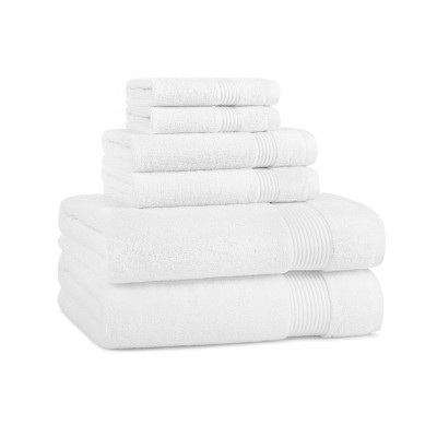 Host & Home Soft & Absorbent 100% Cotton Luxury 6-piece Bath Towel Set ...