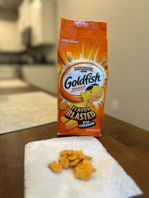 Goldfish Flavor Blasted Xtra Cheddar Cheese Crackers Bag - 6.6oz : Target