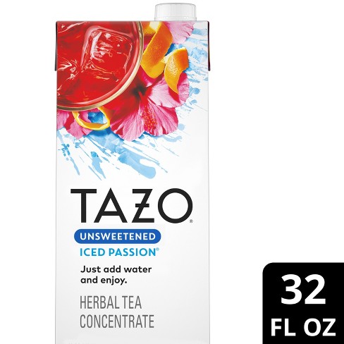 Tazo Unsweetened Passion Iced Tea Concentrate - 32 Fl Oz : Target