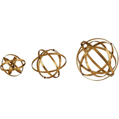 Uttermost Ellianna 15 3/4" Crystal Sphere Modern Sculptures Set Of 2 ...
