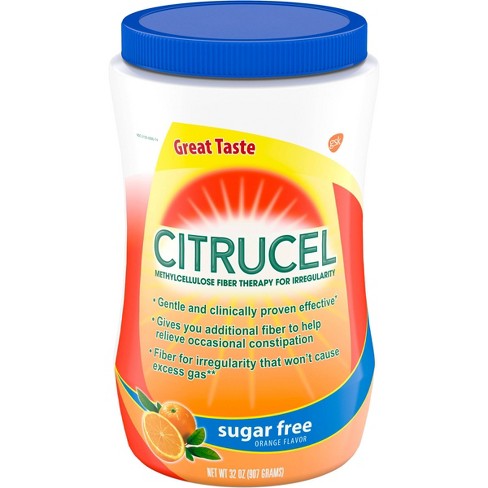 Citrucel Sugar Free Fiber Therapy Powder - Orange - 32oz : Target