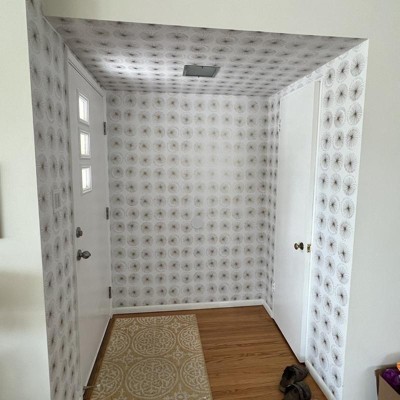 Tempaper Goodbye Moon Self-adhesive Removable Wallpaper Gold/white : Target