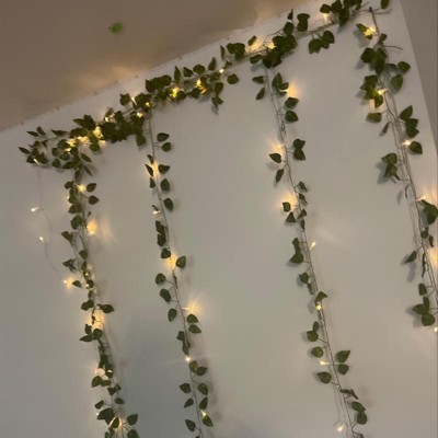 5' X 3.5' Led Vine Curtain String Lights Warm White - West & Arrow : Target