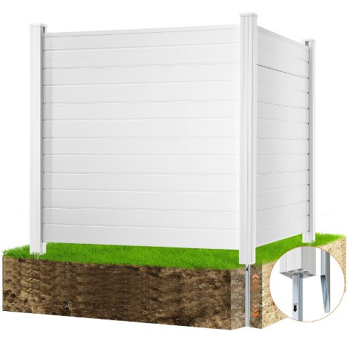 Vevor 48" W X 48" Privacy Screen Kit Louvered Panels (2 Panels) : Target