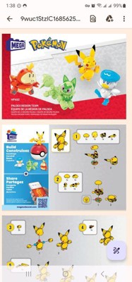 Mega Pokemon Paldea Region Team Building Toy Kit - 79pcs : Target