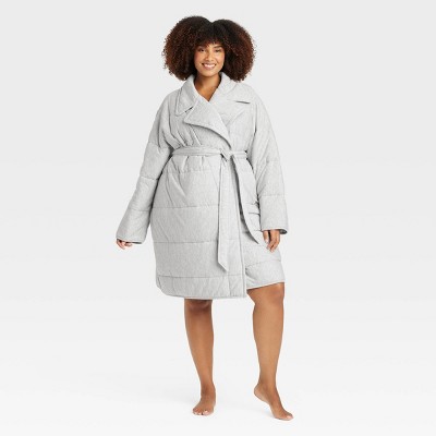 Women's Waffle Robe - Auden™ Light Gray 3x/4x : Target